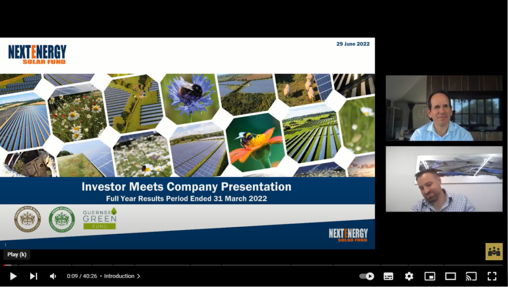 Webinar & Presentation Videos - NextEnergy Solar Fund